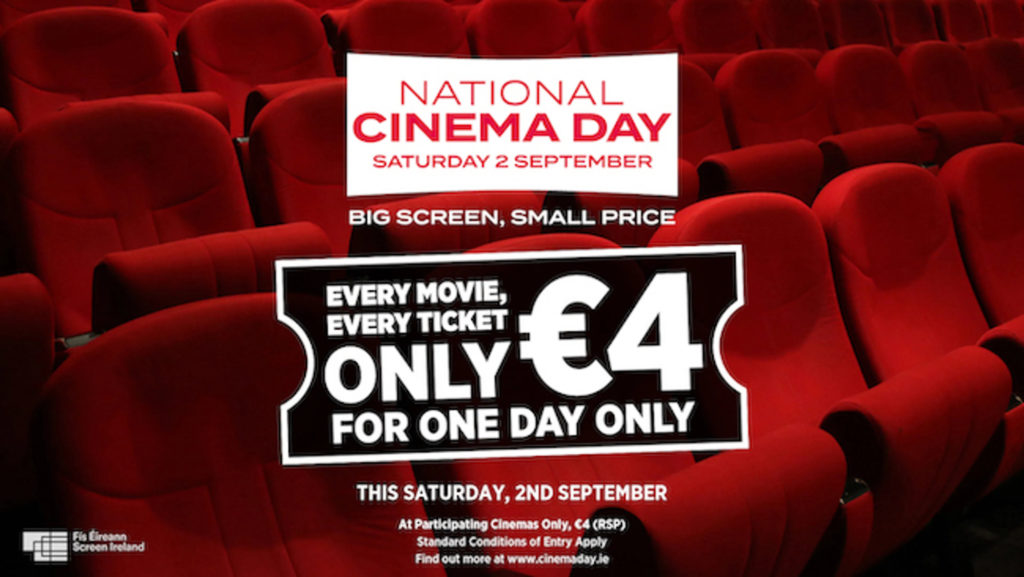 National Cinema Day announced for Saturday 2nd September - Scannain