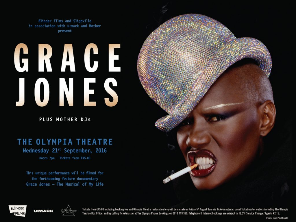 Grace Jones concert on September 21st to form part of new documentary
